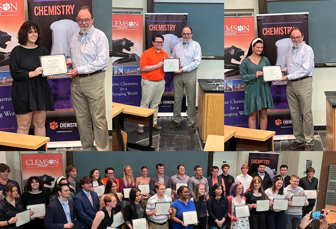 Three Undergrads Honored at Chemistry Departmental Awards Ceremony – IMMS